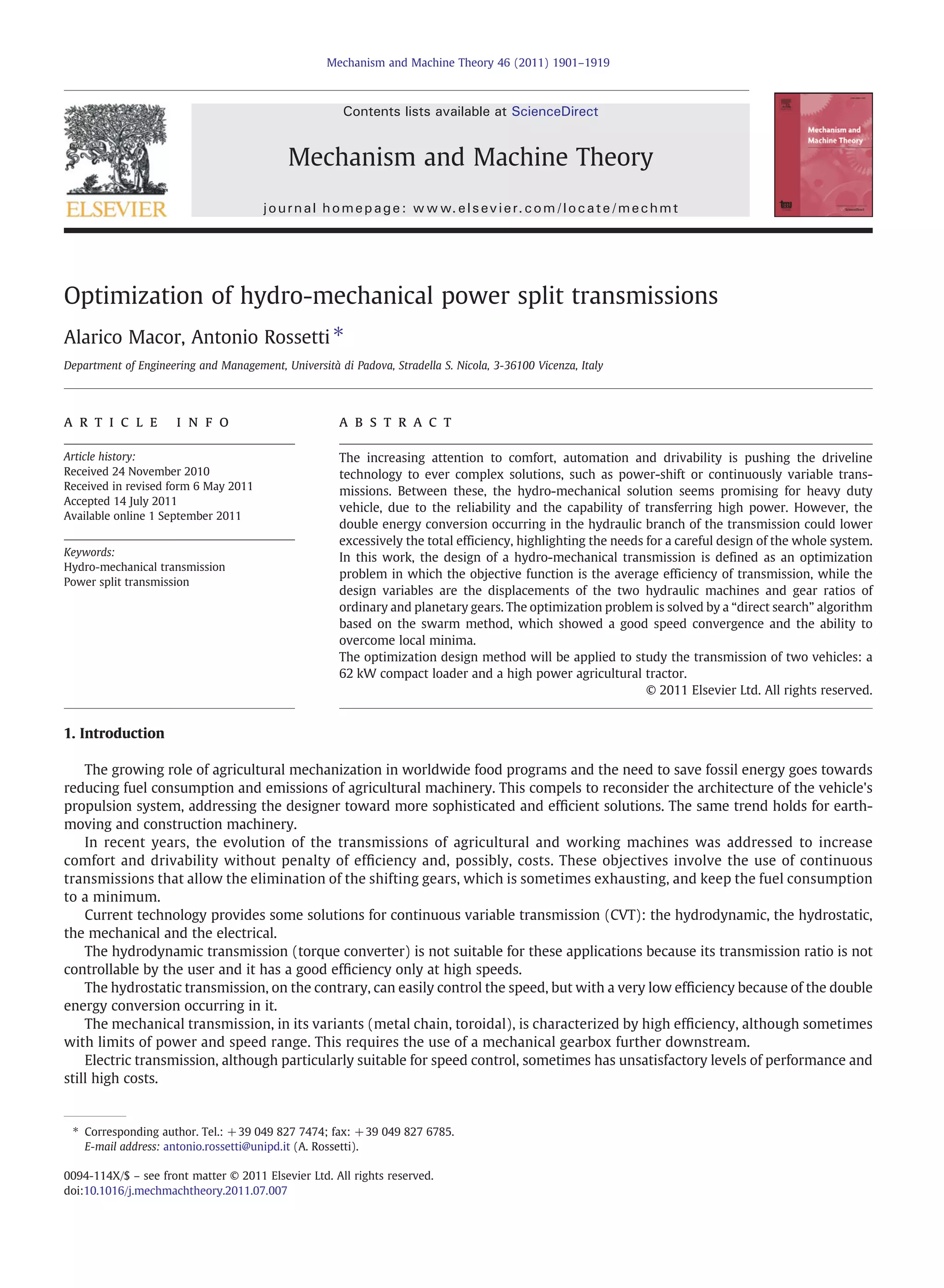 Power split transmition | PDF