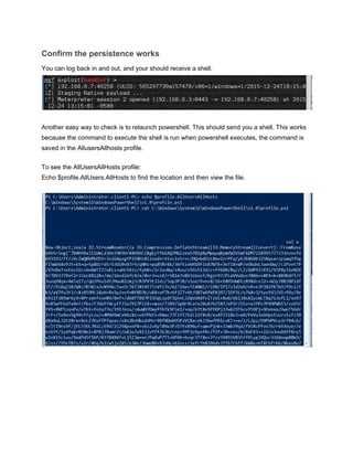 Power sploit persistence walkthrough | PDF