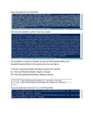 Power sploit persistence walkthrough | PDF