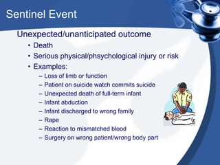 Powers Sentinel Event | PPT