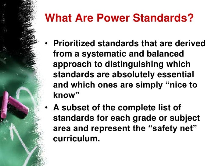Power standards Slideshow power-standards-slideshow