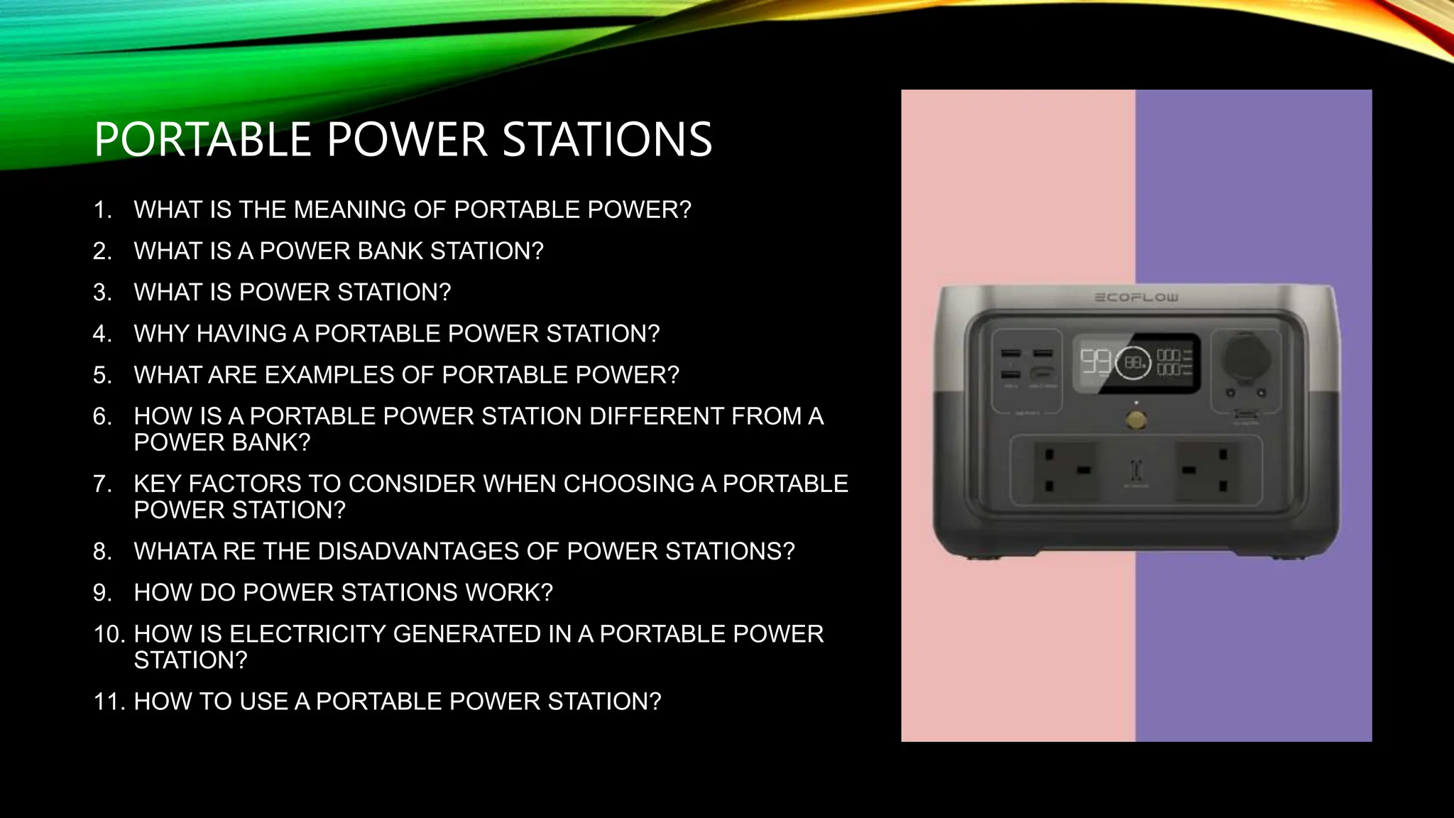 POER STATIOS QUESTIONS, IMPORTANT AND WORK | PPT