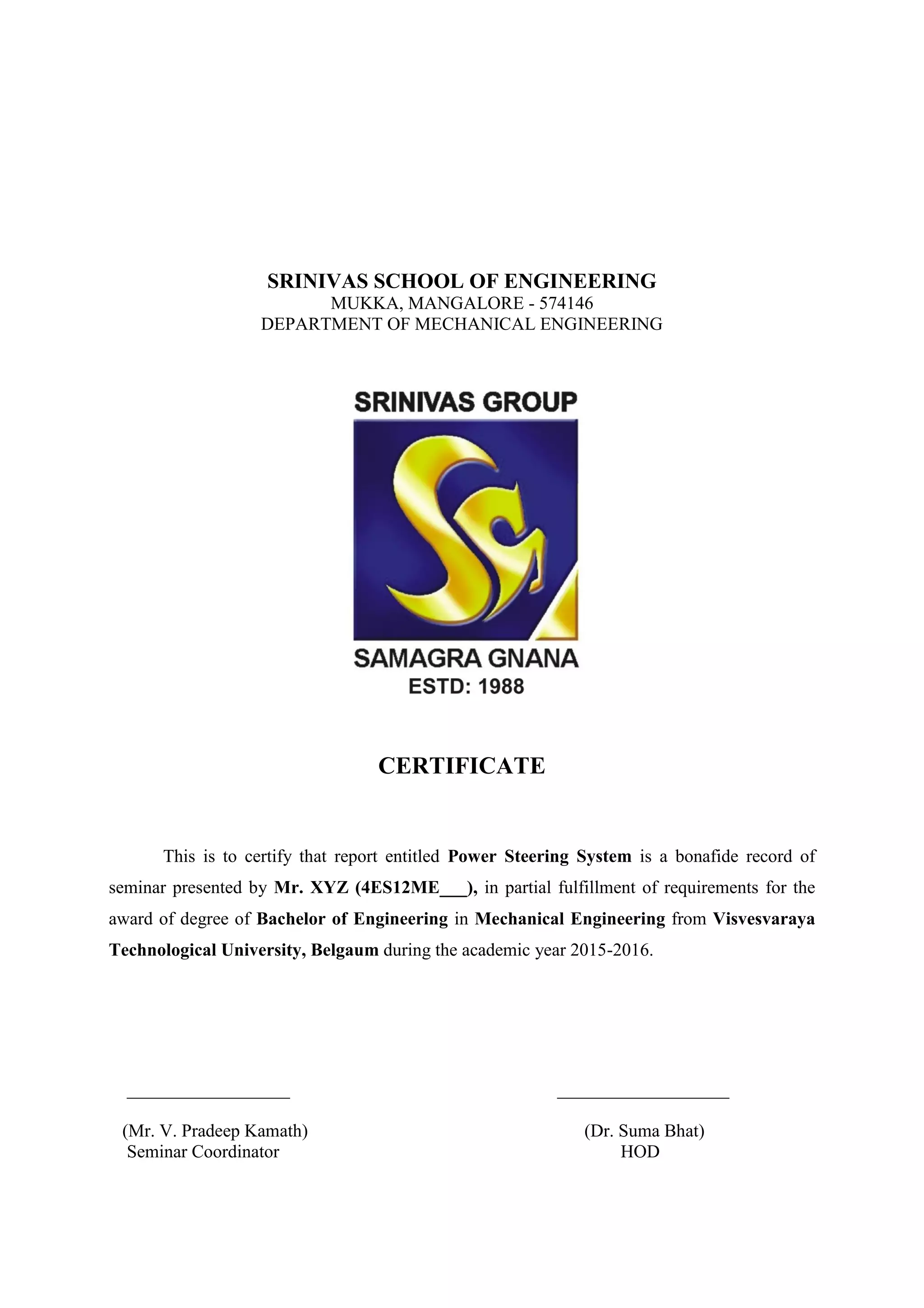 Power steering seminar report pdf download | PDF | Performance Cars ...
