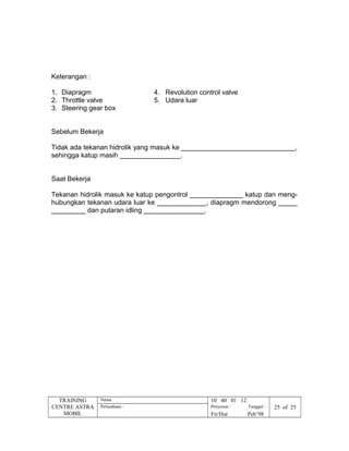 Power steering siswa | PDF