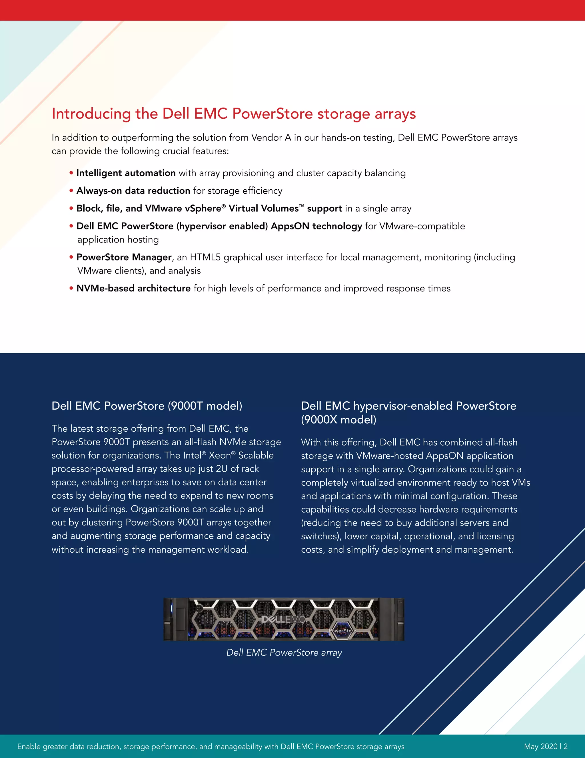 Enable greater data reduction, storage performance, and manageability ...