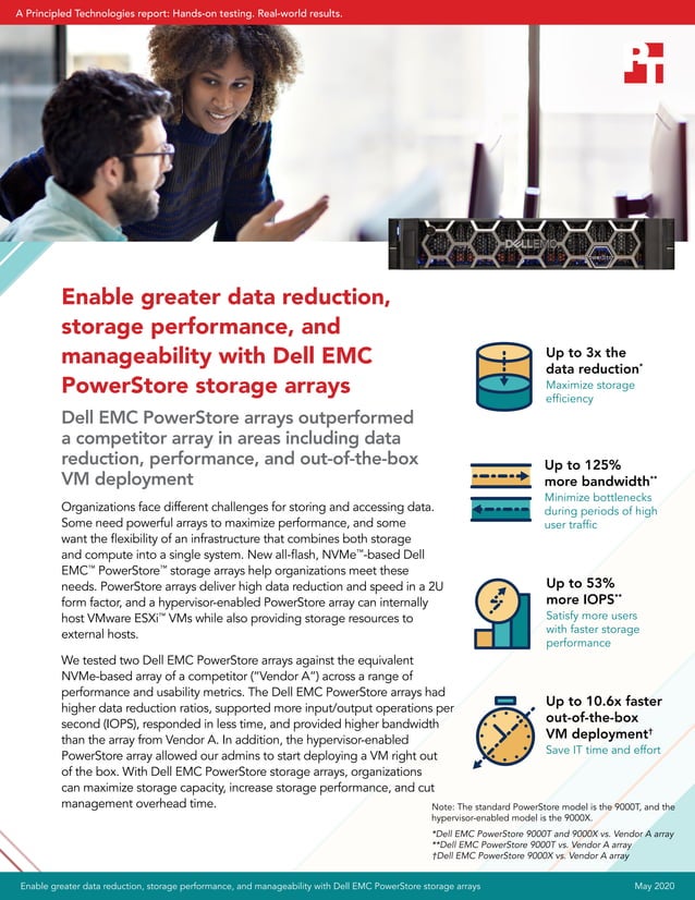 Enable greater data reduction, storage performance, and manageability ...