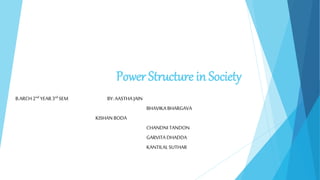 Power structure in society | PPTX
