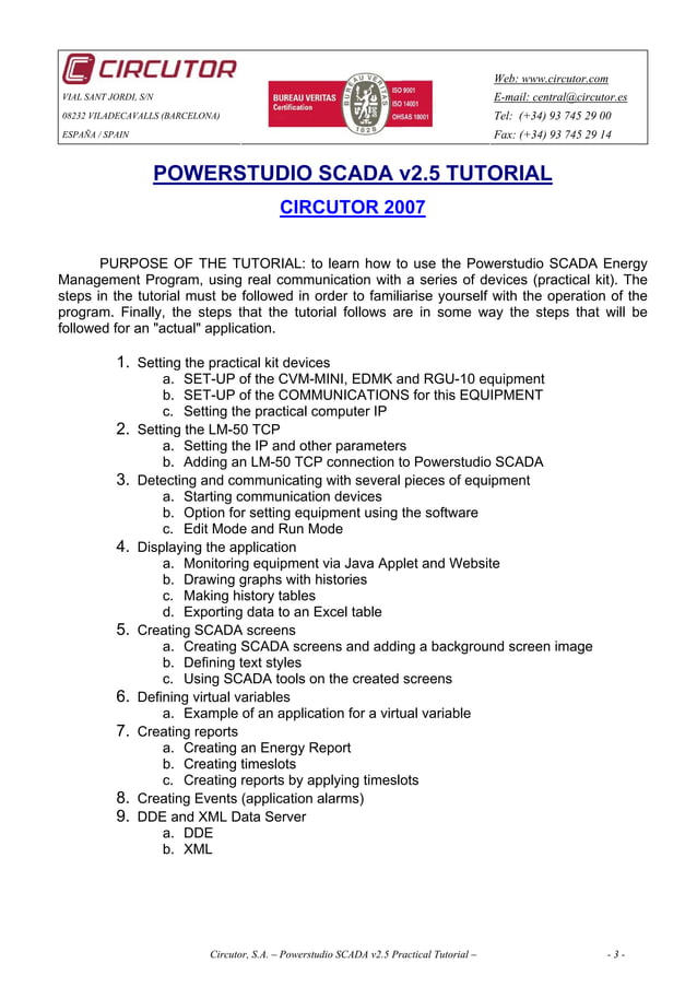 Powerstudio scada ver2.5_tutorial | PDF