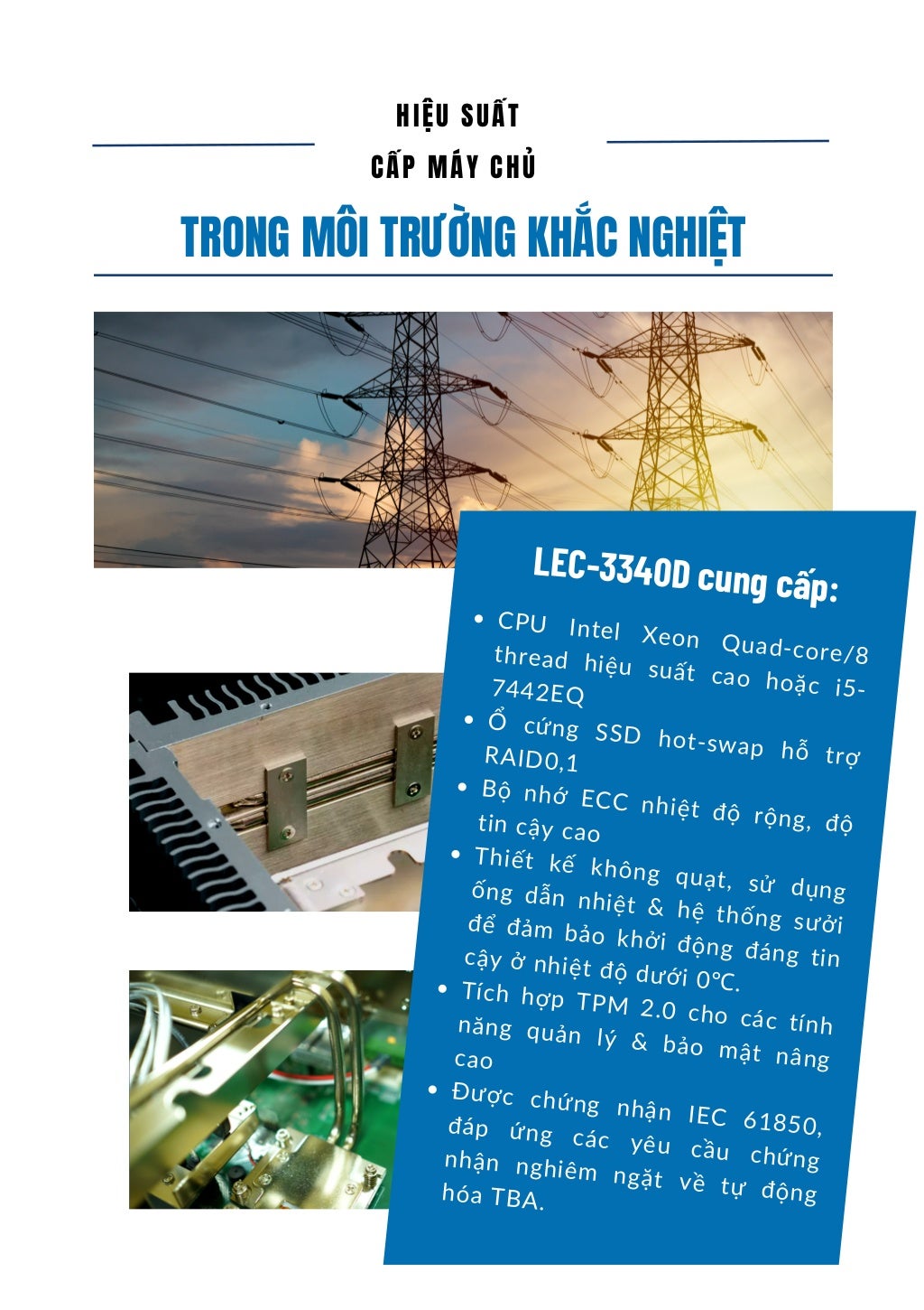 Máy tính công nghiệp cho trạm biến áp LEC-3340D | Power Substation Computer IEC-61850-3 & IEEE ...