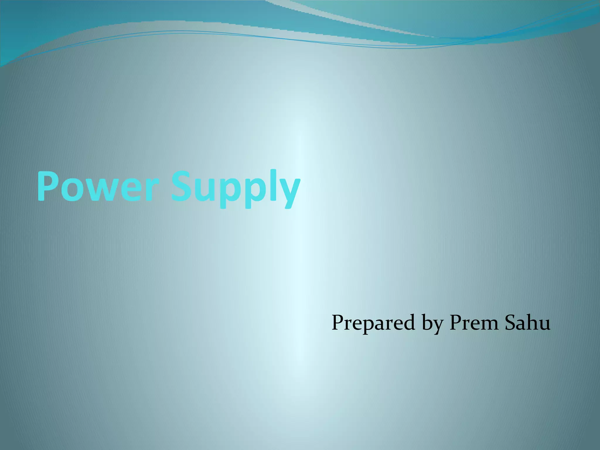 Power supply | PPT