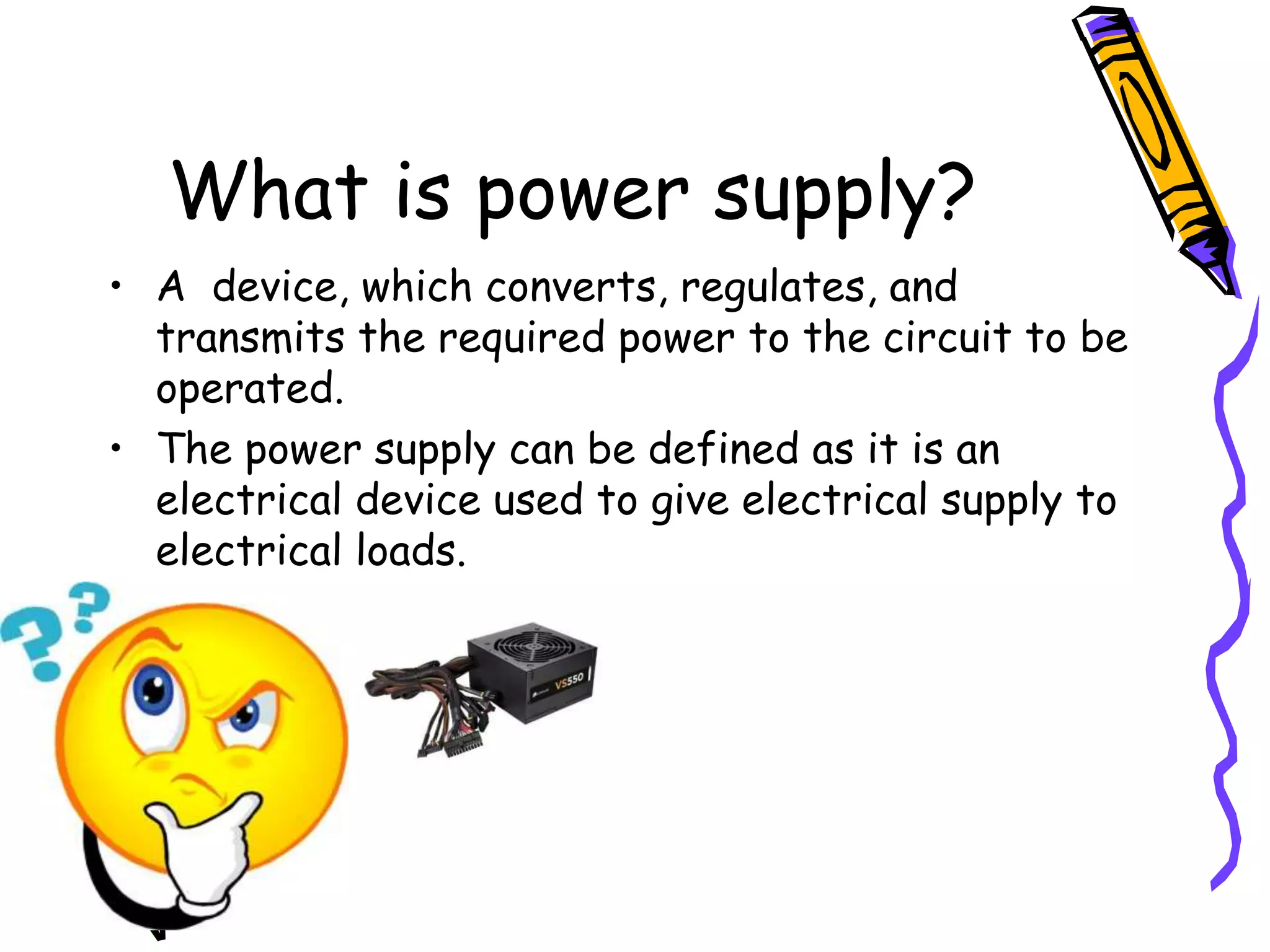 Power supply and connectors | PPT