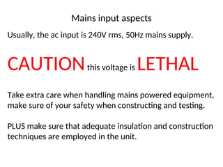 How to build a power supply and direct current .ppt