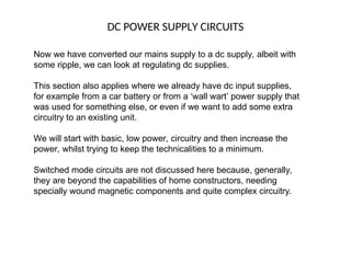 Introduction to basic power supplies circuit design | PPT
