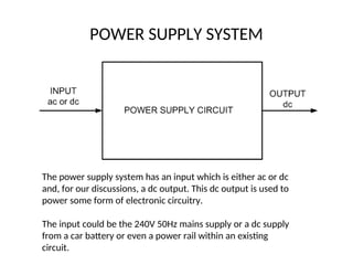 Introduction to basic power supplies circuit design | PPT