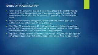 COMPUTER HARDWARE: POWER SUPPLY & CASES.pptx