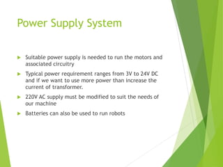 Power supply system for Robot | PPTX