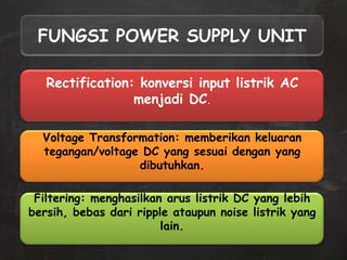 Power supply unit | PPTX