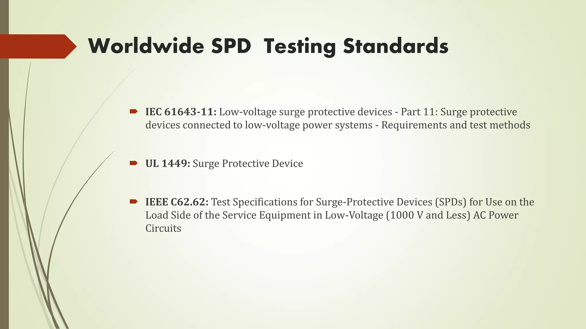 Power surge protection devices | PPTX
