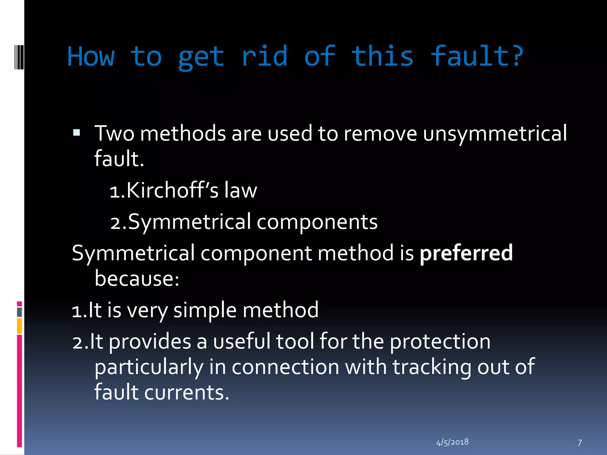 Unsymmetrical Fault Analysis Pptx