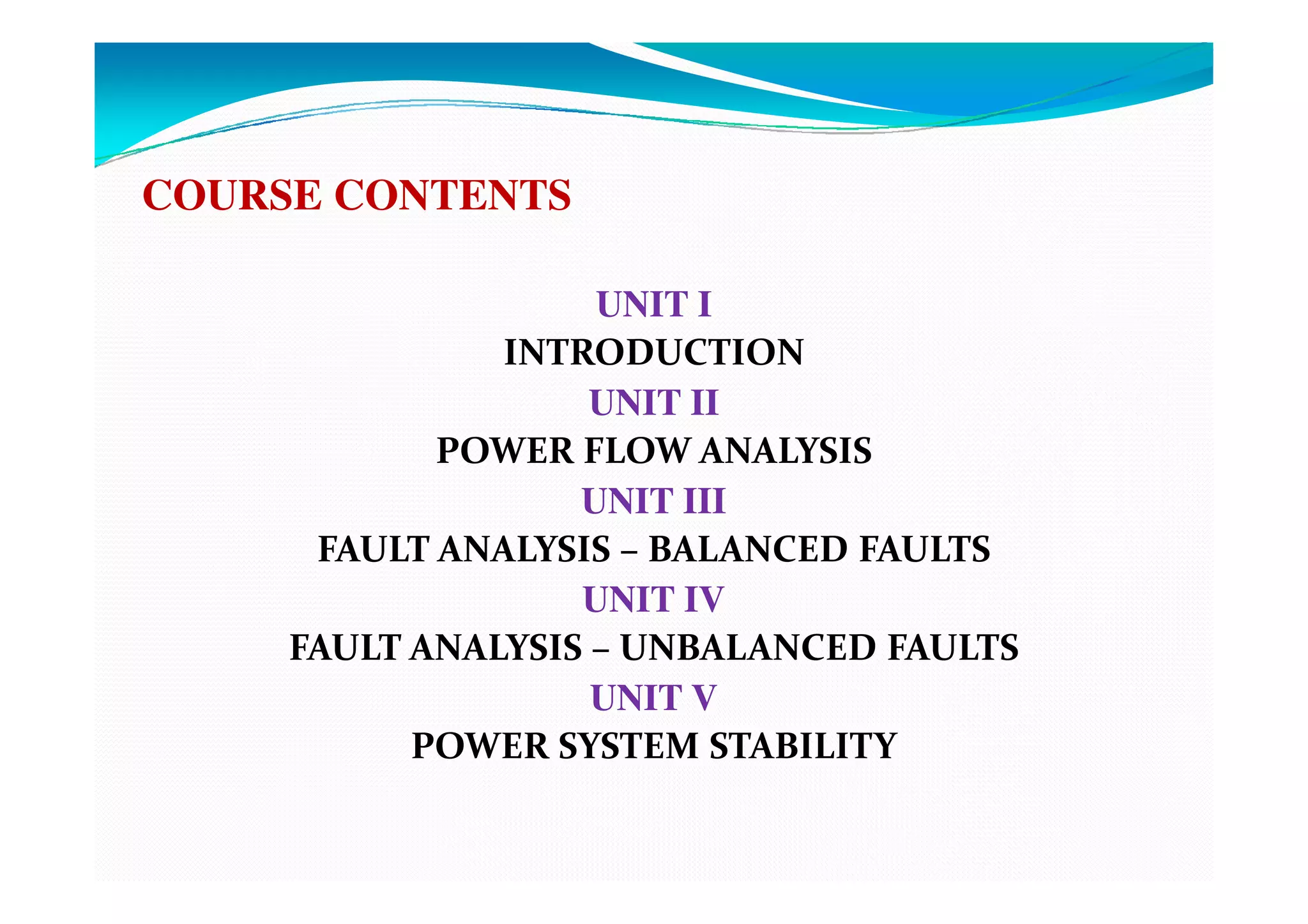 POWER SYSTEM ANALYSIS_254ppt.pdf | Physics | Science