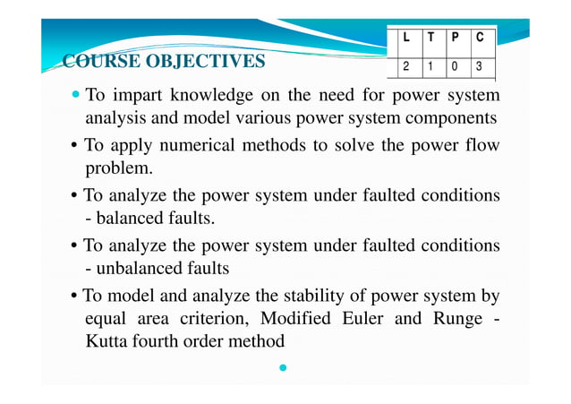 POWER SYSTEM ANALYSIS_254ppt.pdf | Physics | Science