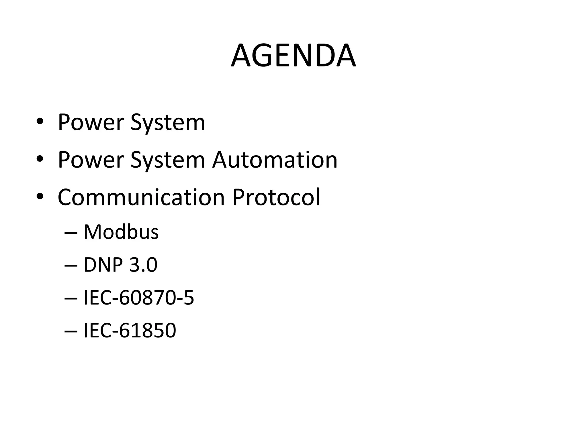 Power system automation | PPTX