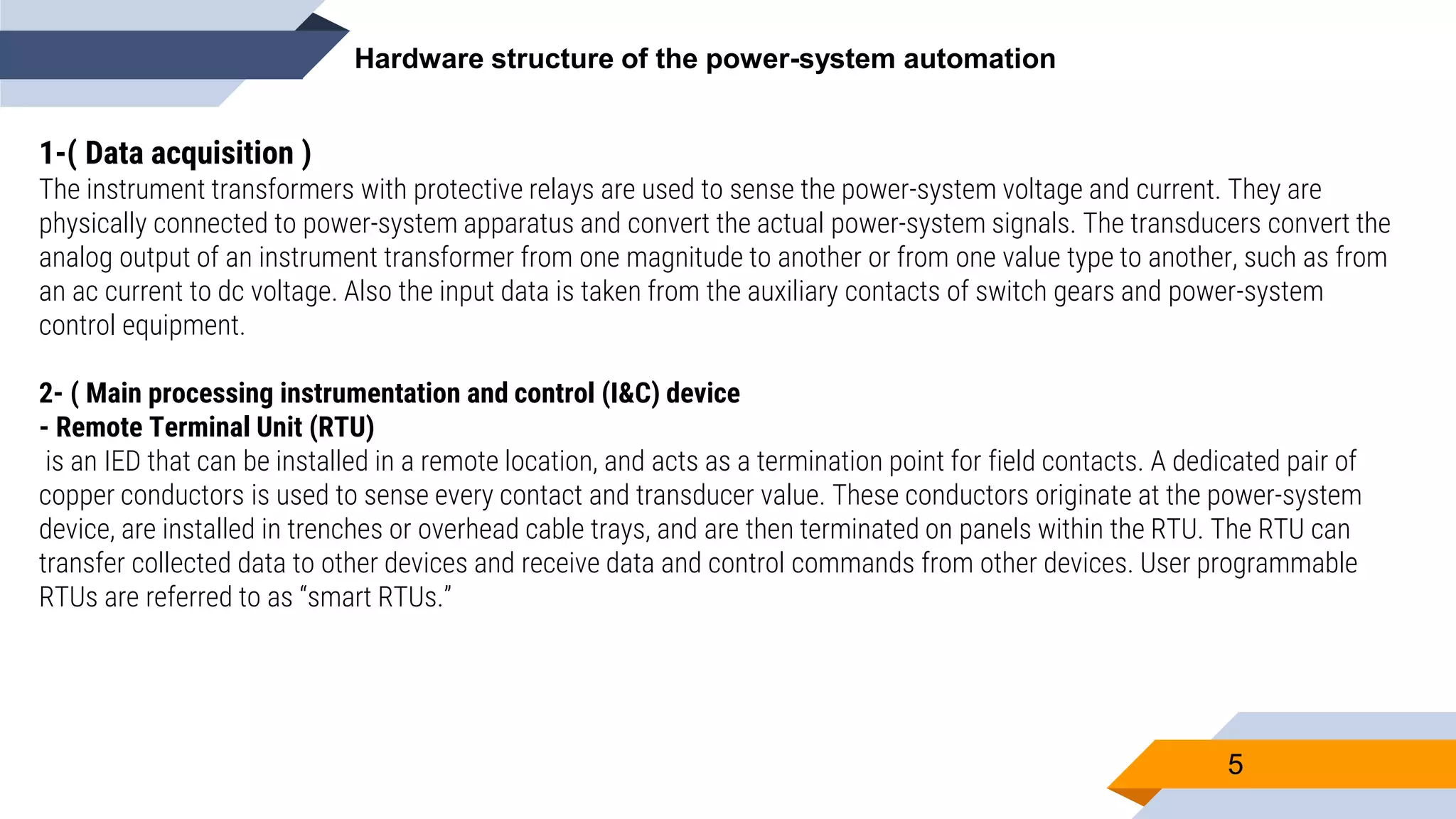 Power system automation introduction | PPSX