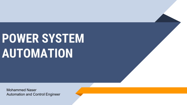 Power system automation introduction | PPSX