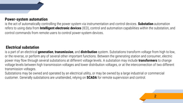 Power system automation introduction | PPSX