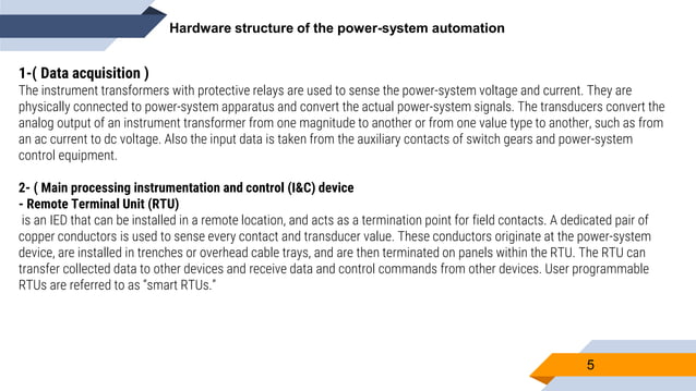Power system automation introduction | PPSX