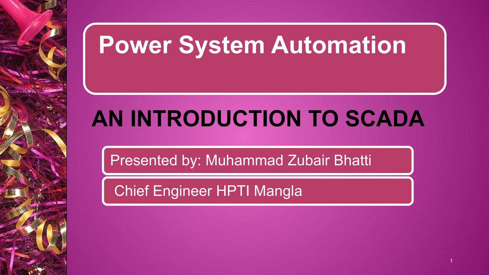 SCADA vs DCS in hydel powerhouses - step towards automation | PPTX