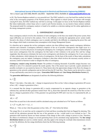Power System Contingency Ranking Using Fast Decoupled Load Flow Method ...