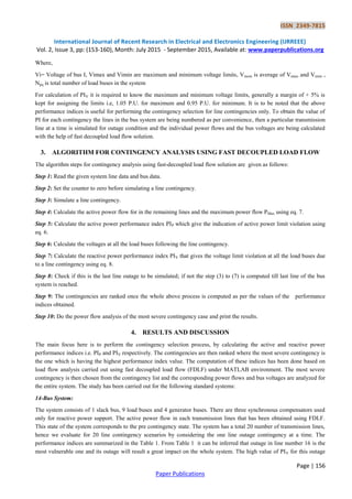 Power System Contingency Ranking Using Fast Decoupled Load Flow Method ...