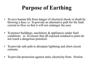 Power system earthing | PPTX