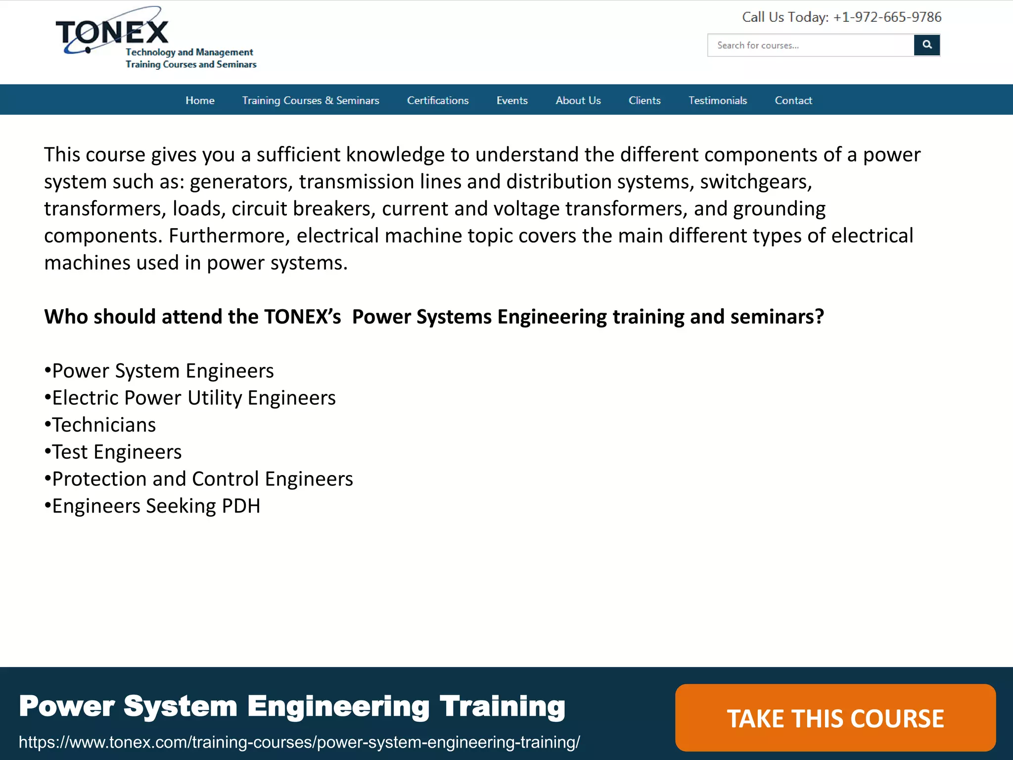 Power System Engineering Training Courses | PPTX