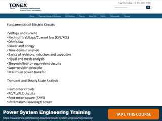 Power System Engineering Training Courses | PPTX