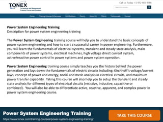 Power System Engineering Training Courses | PPT