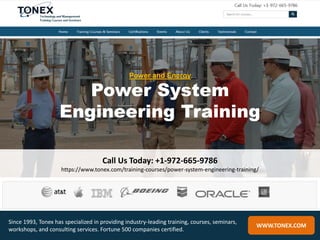 Power System Engineering Training | PPTX | Civil Engineering Industry | Industries