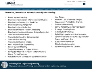 Power System Engineering Training | PPTX | Civil Engineering Industry ...