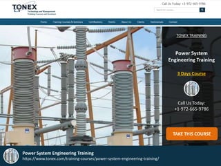 Power System Engineering Training | PPTX | Civil Engineering Industry | Industries