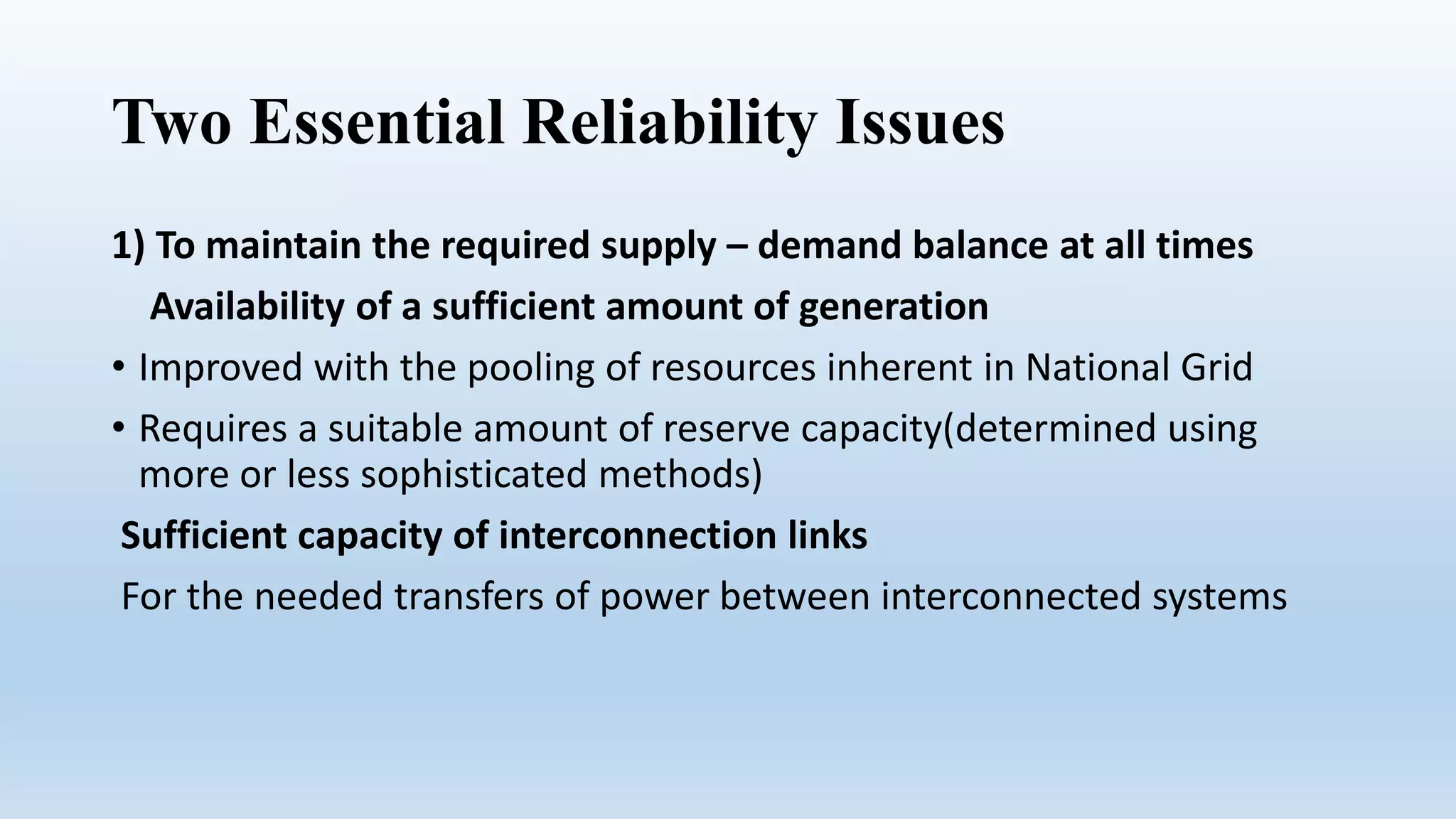 Power system interconnection presentation | PPTX