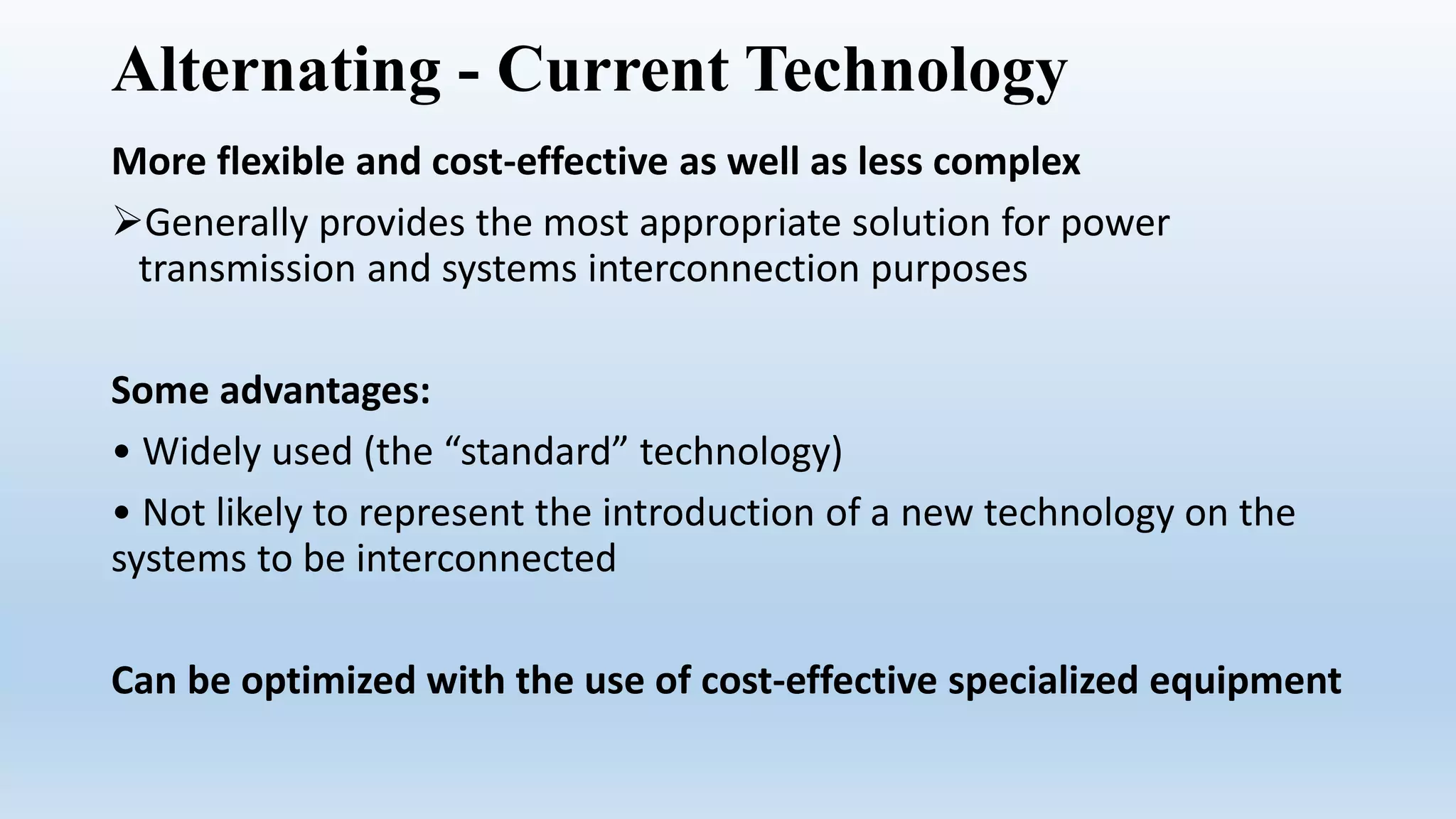 Power system interconnection presentation | PPTX