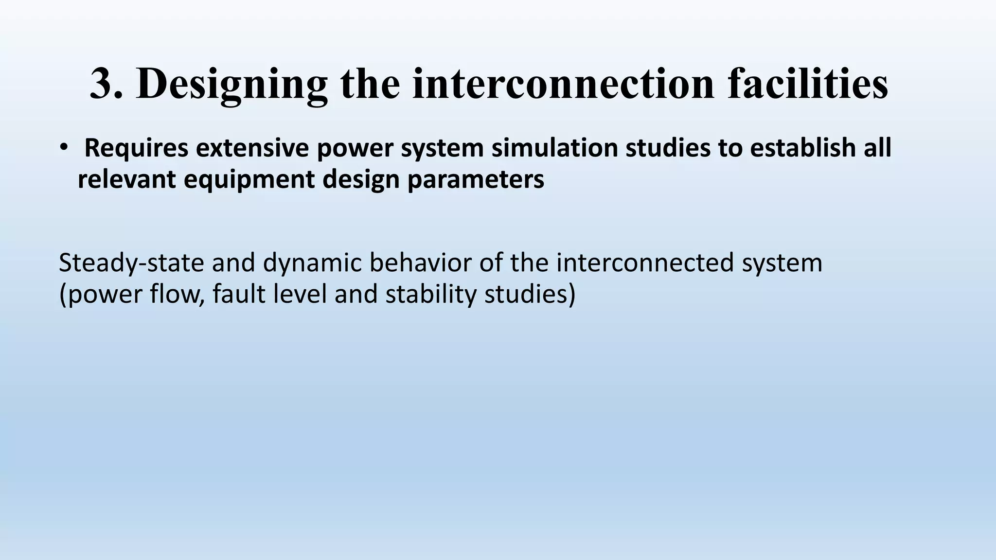 Power system interconnection presentation | PPTX