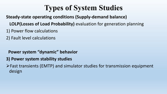 Power system interconnection presentation | PPTX