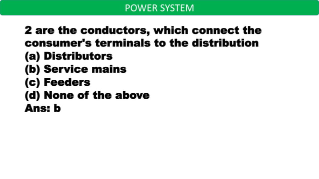 QUESTION ANSWER ,MCQ OF POWER SYSTEM,RRB,SSE,PSC,AE,JE,Power system ...