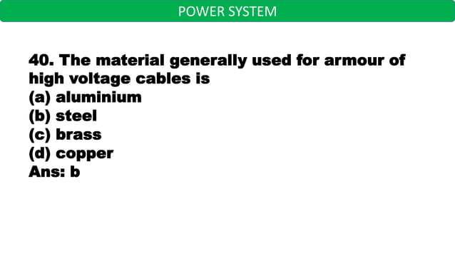 QUESTION ANSWER ,MCQ OF POWER SYSTEM,RRB,SSE,PSC,AE,JE,Power system part 2_25 Most Important MCQ ...