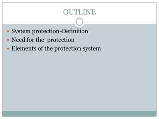 Power system protection | PPTX