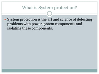 Power system protection | PPTX