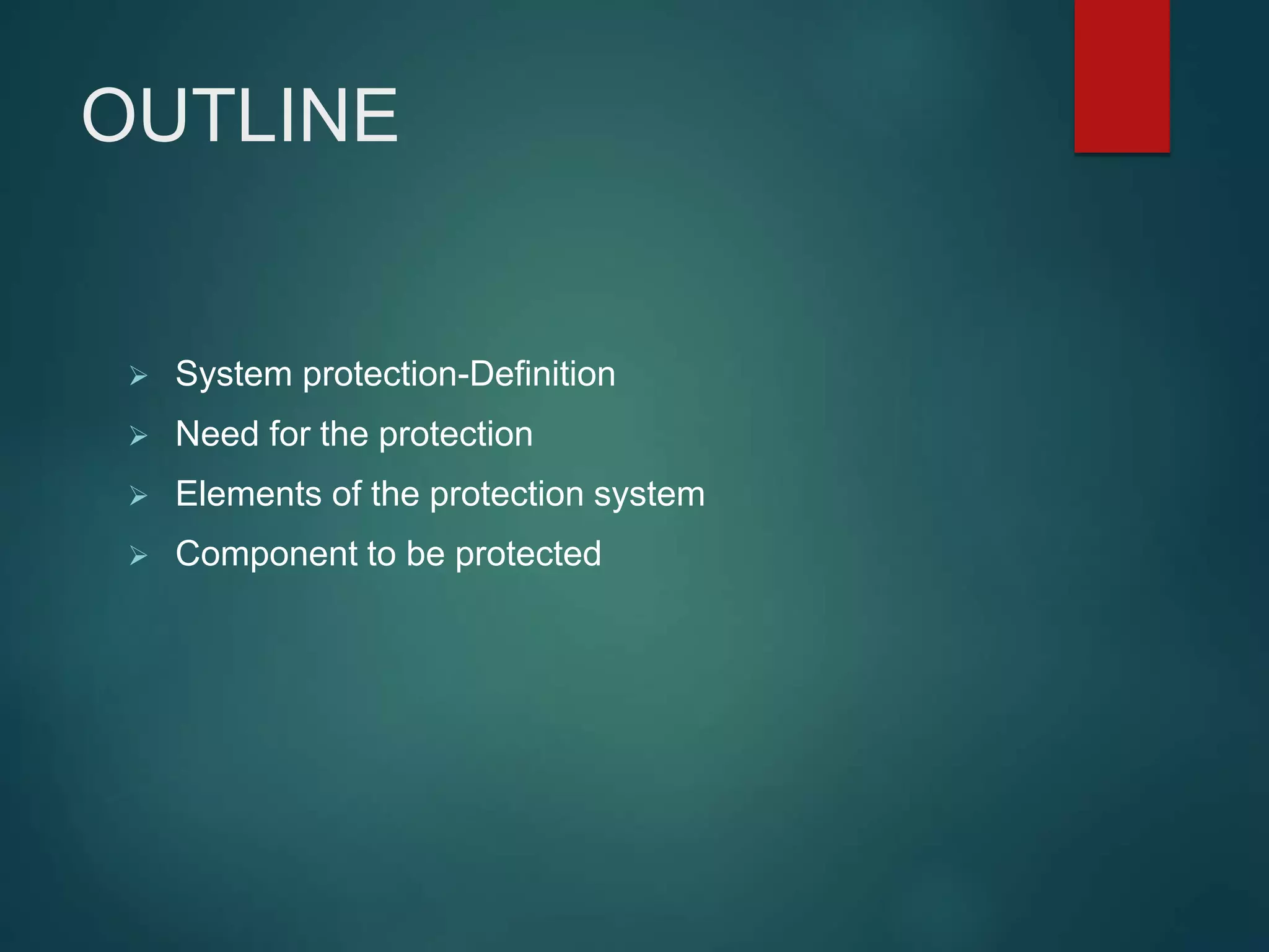 Power system protection | PPTX