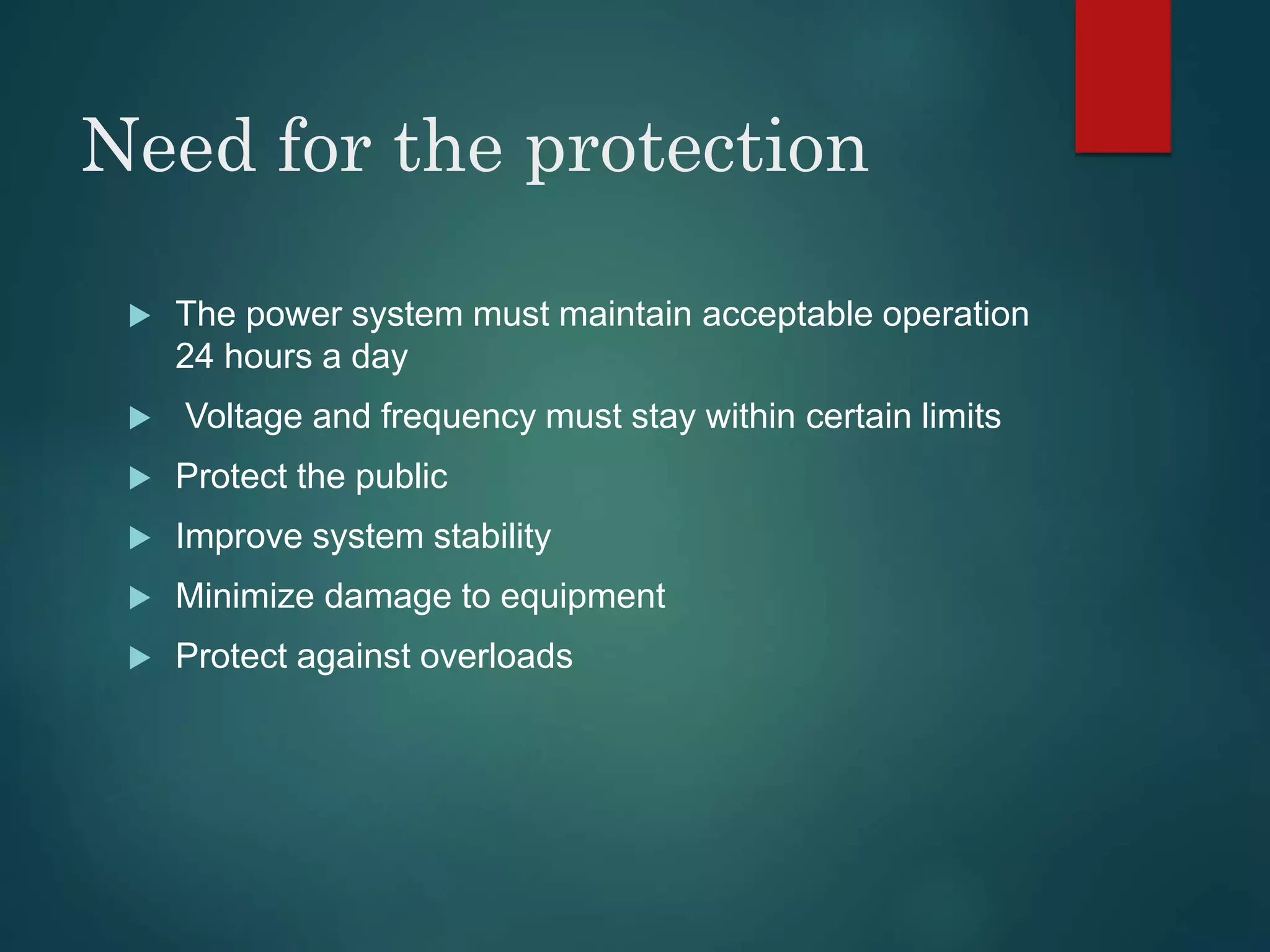Power system protection | PPTX